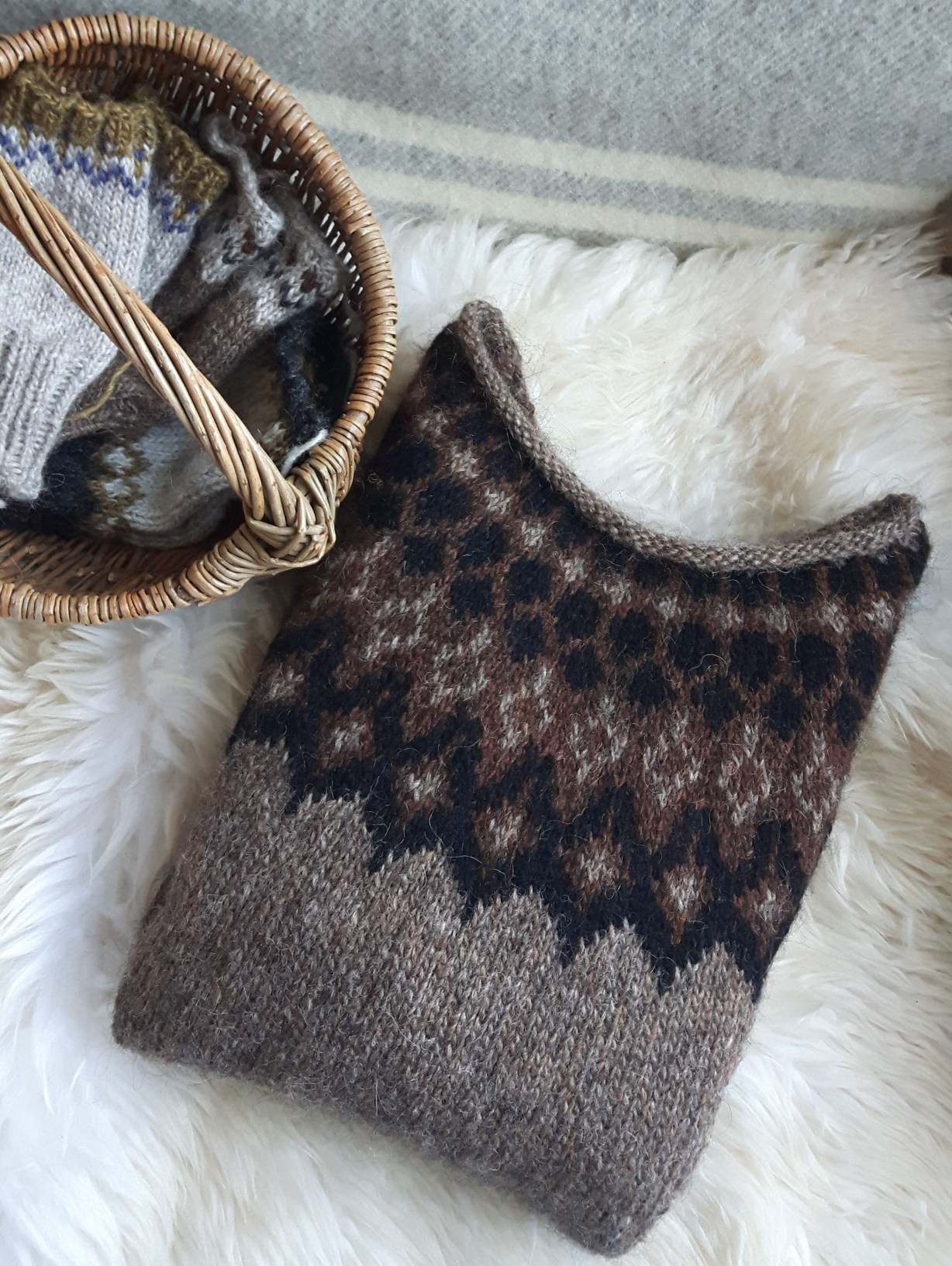 Pangur Ban Icelandic Sweater **Pattern Available!** | Ways of Wood Folk