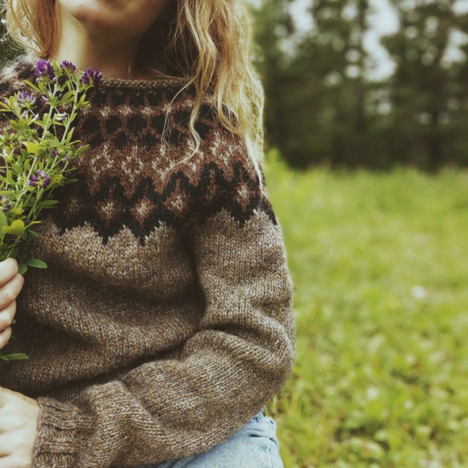 Pangur Ban Icelandic Sweater **Pattern Available!** | Ways of Wood Folk